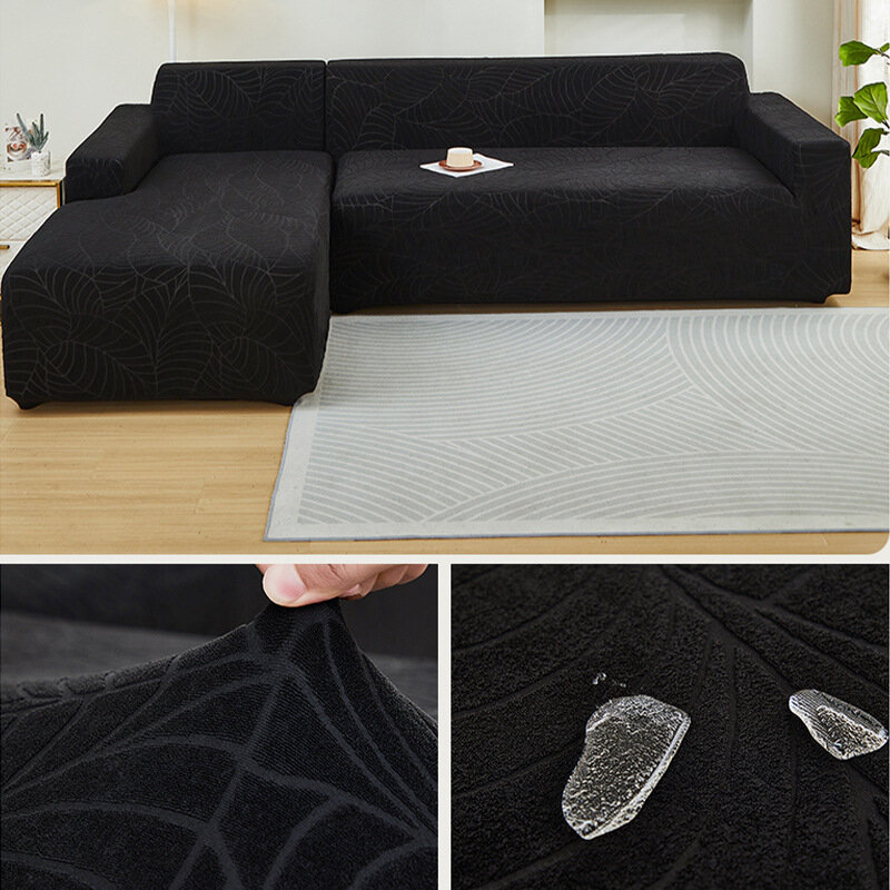 Водонепроницаемый универсальный чехол для дивана, подушка для дивана, ткань для чехла дивана, покрывало для дивана, трехместный диван с жаккардовым узором в виде листьев.
