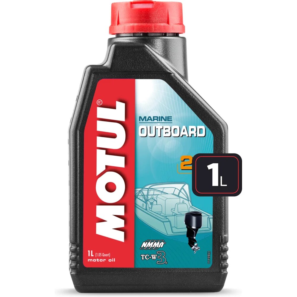 Моторное масло MOTUL OUTBOARD 2T 1 л, Обеспечивает эффективную смазку, защиту от износа и загрязнения деталей двигателя