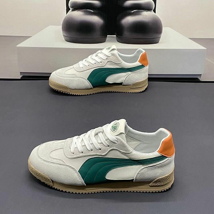 MOOCIE Дышащие, мягкие, удобные повседневные кроссовки, модные и универсальные низкие мужские кроссовки на массивной подошве с цветными блоками из сетчатого материала для весны и лета. EU:44