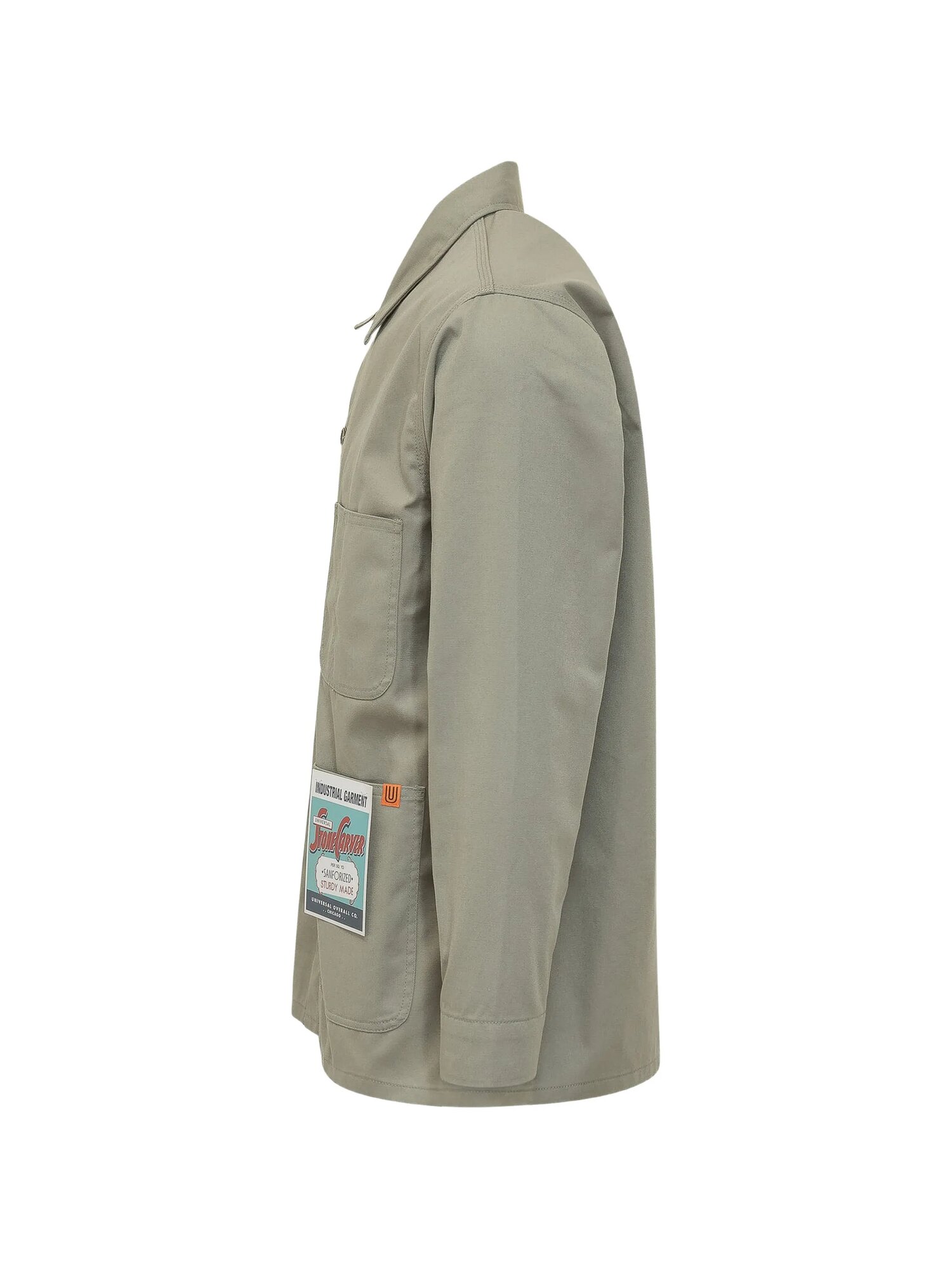 Куртка UNIVERSAL OVERALL Patch-detail shirt jacket, размер M, green — фото 1