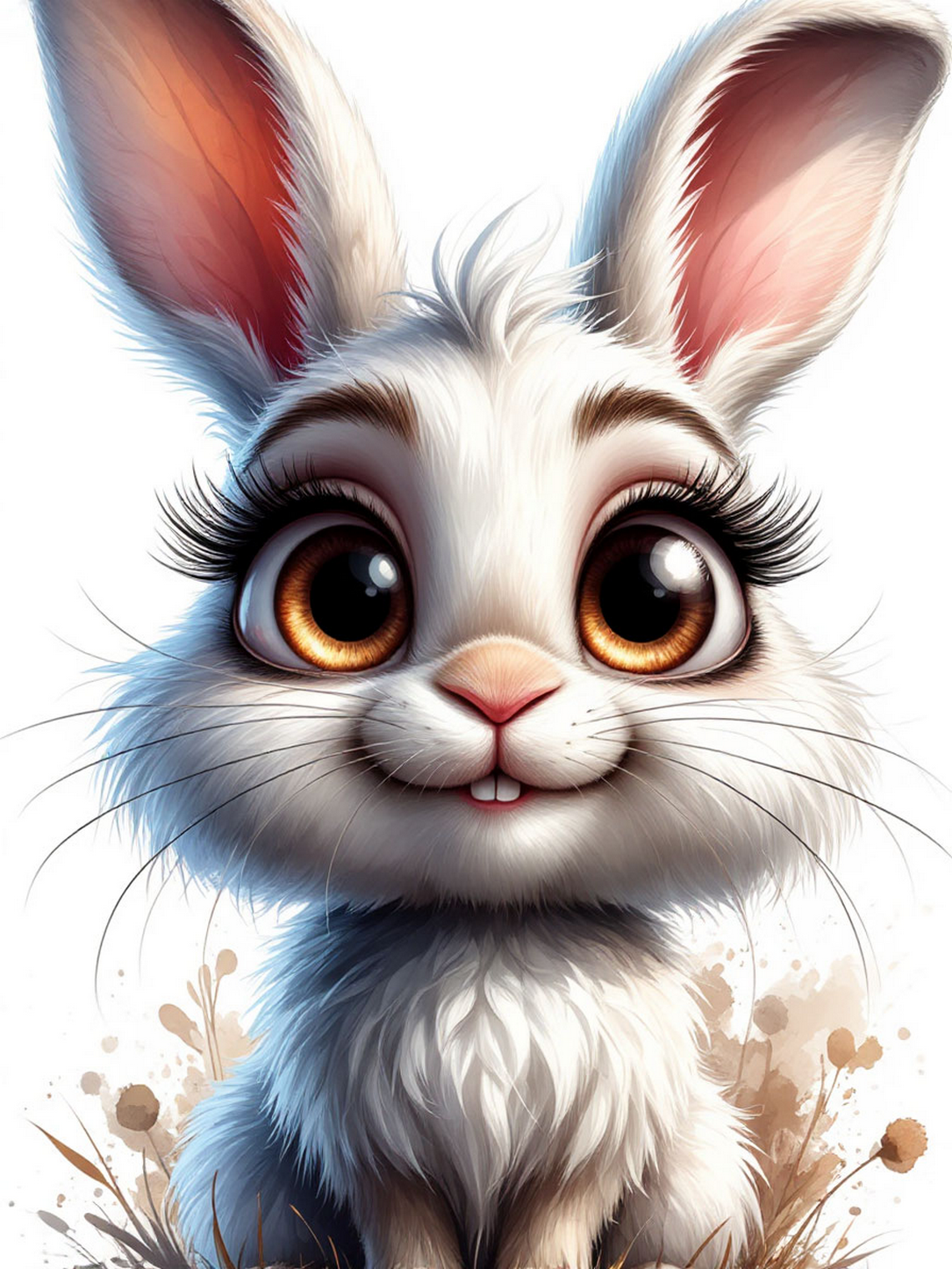 Картина по номерам "Милый кролик" 40х50 см, хлопковый холст на подрамнике, акрил, Art Hobby Home