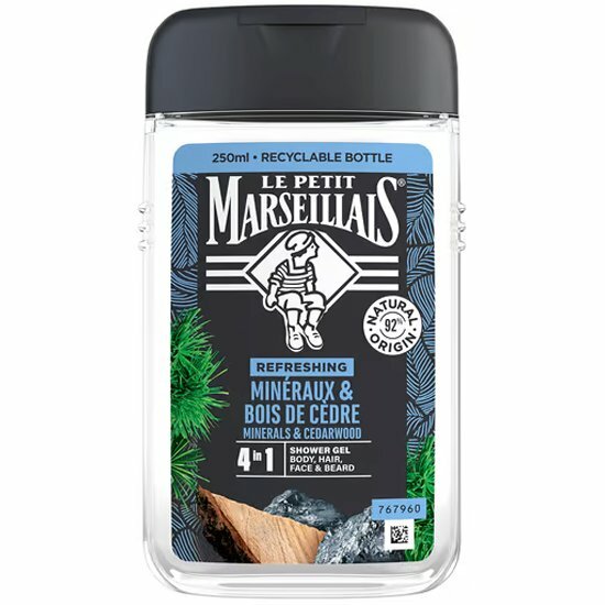 Гель-шампунь для душа 4в1 Marseillais Le Petit Men Кедр и Минералы 250 мл