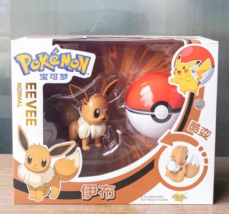 Покемон - Pokemon трансформер в покеболе фигурка Пикачу Бластуаз