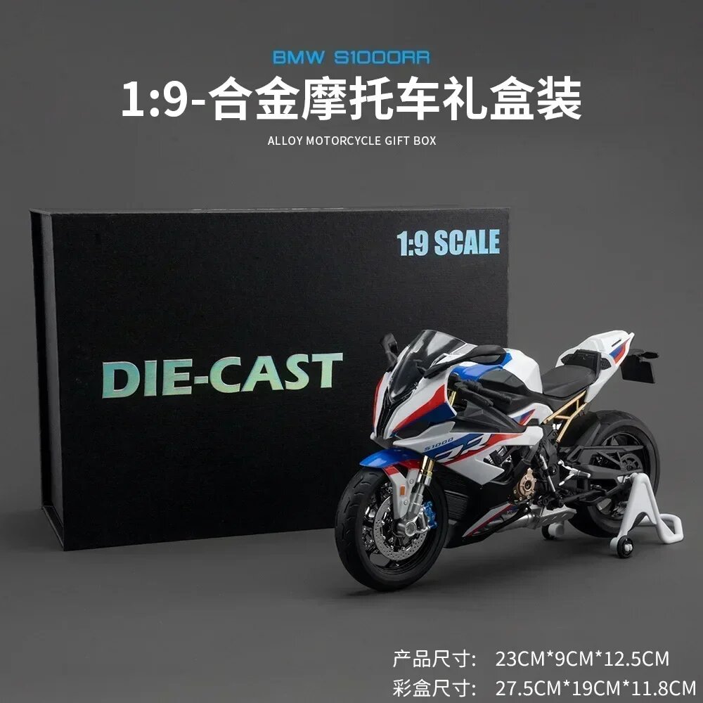 Модель мотоцикла BMW S1000RR 1:9, цвет M46-s1000rr-boxed