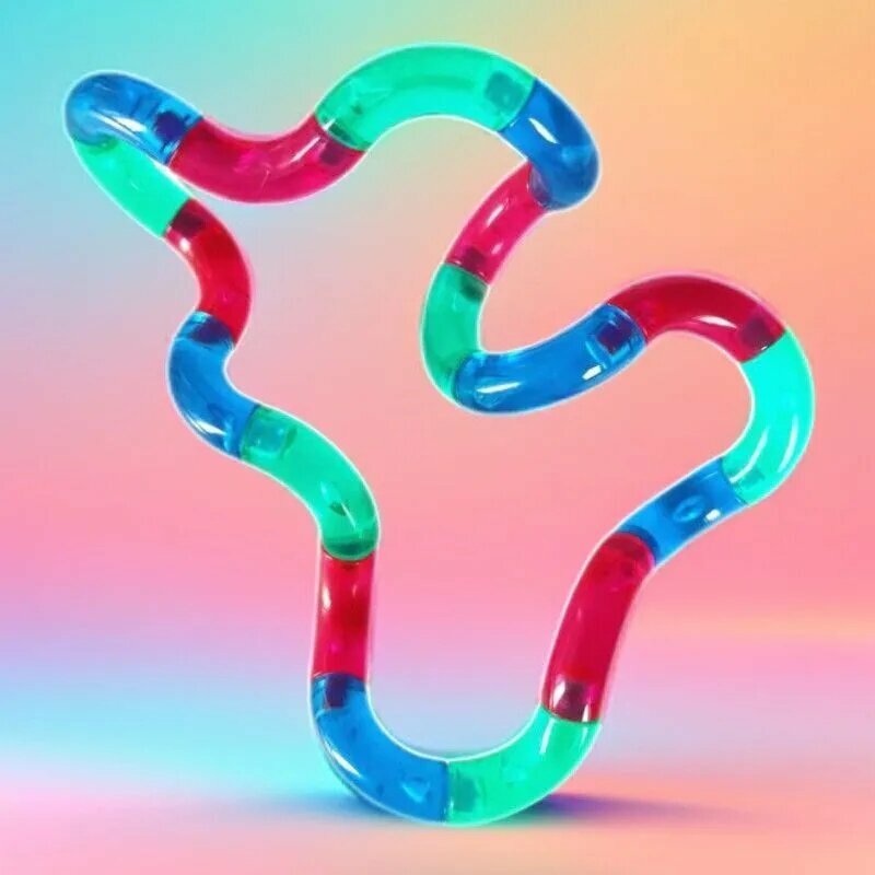 Мини игрушка антистресс Twist Tangle змейка светящийся