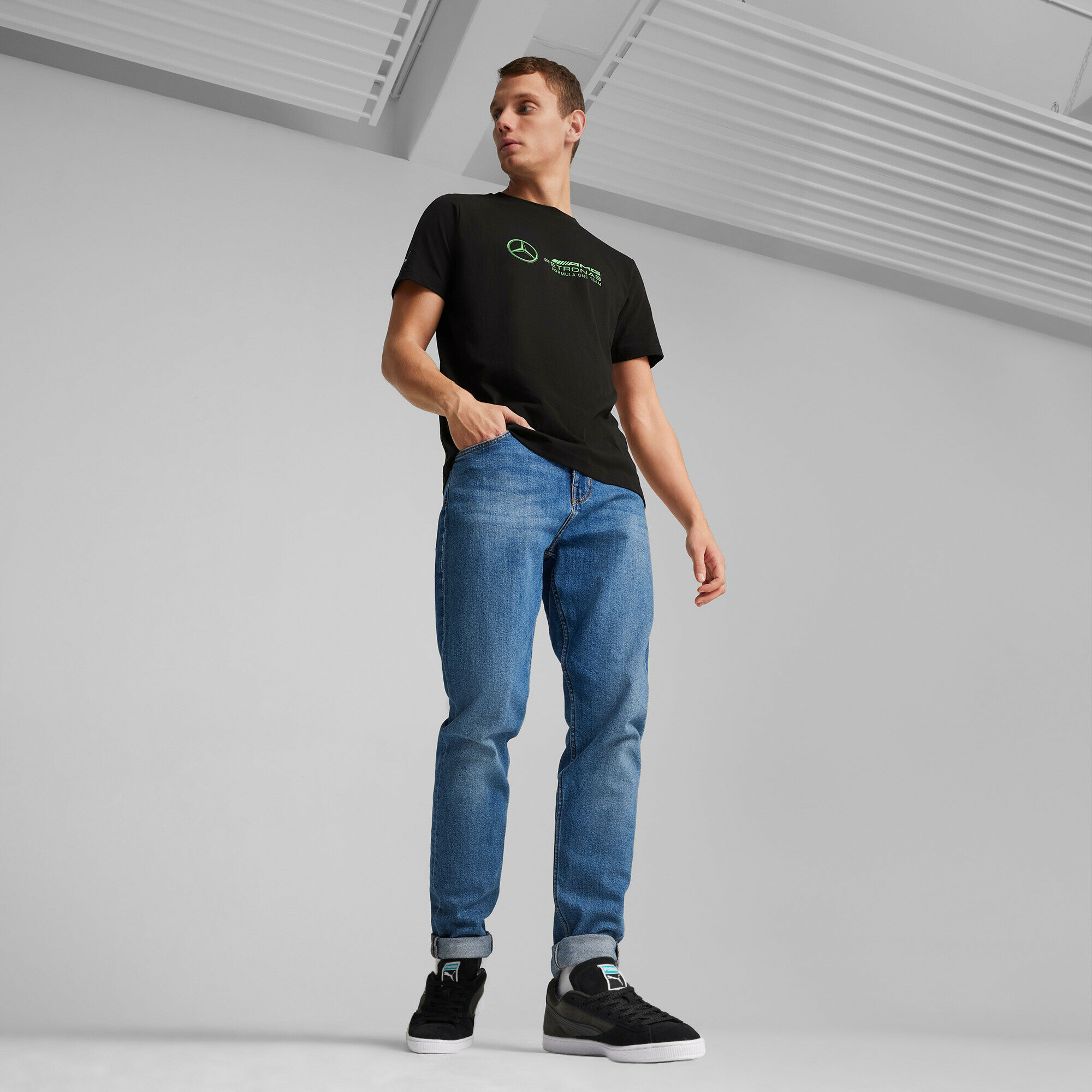 Футболка PUMA MAPF1 Logo Tee, размер S, черный — фото 1