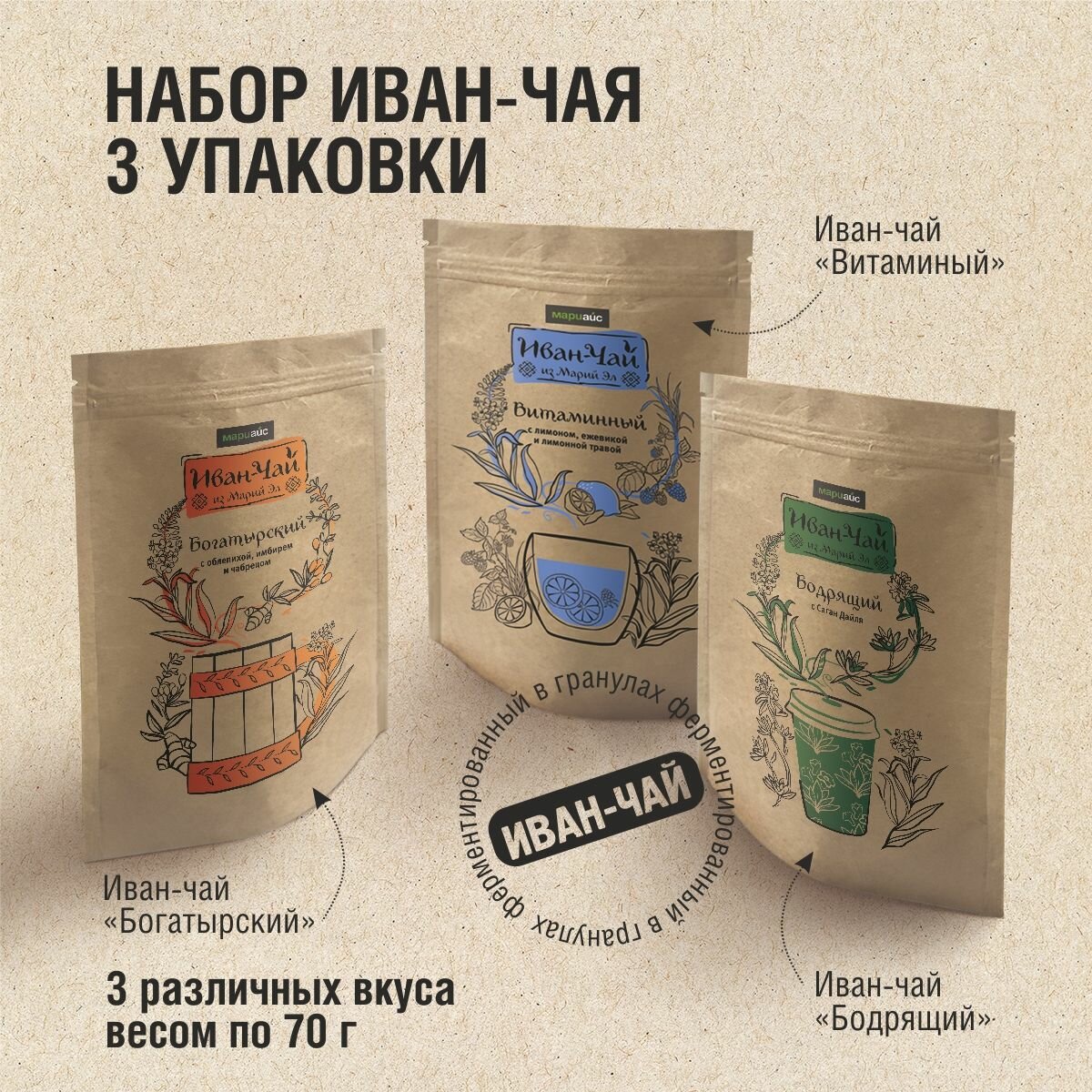 Набор 3 видов Иван - Чая