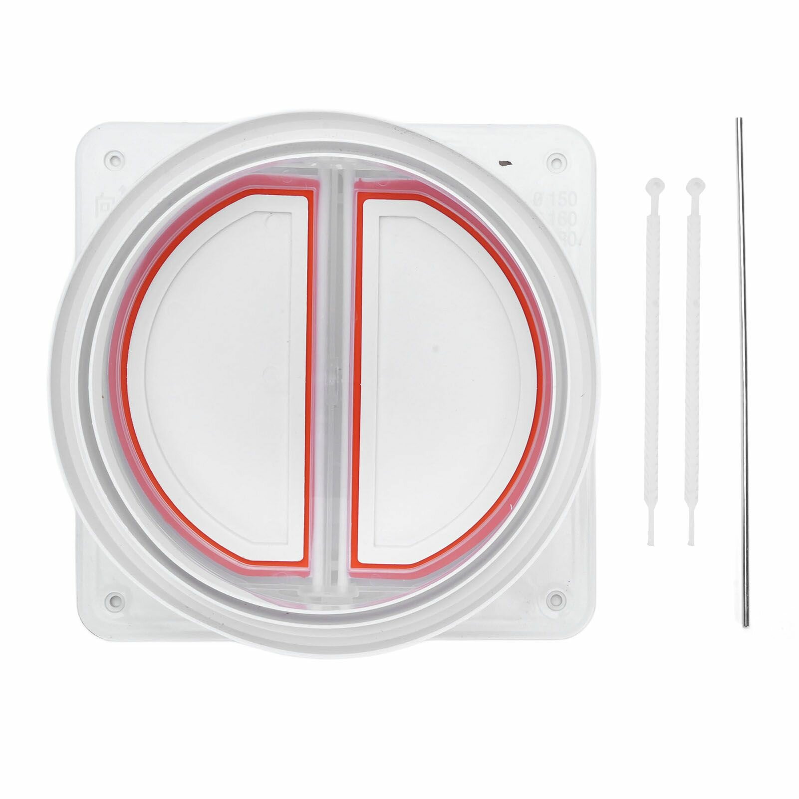 Запорный клапан для вытяжки, односторонний, герметичный, пластиковый, для кухни и ванной