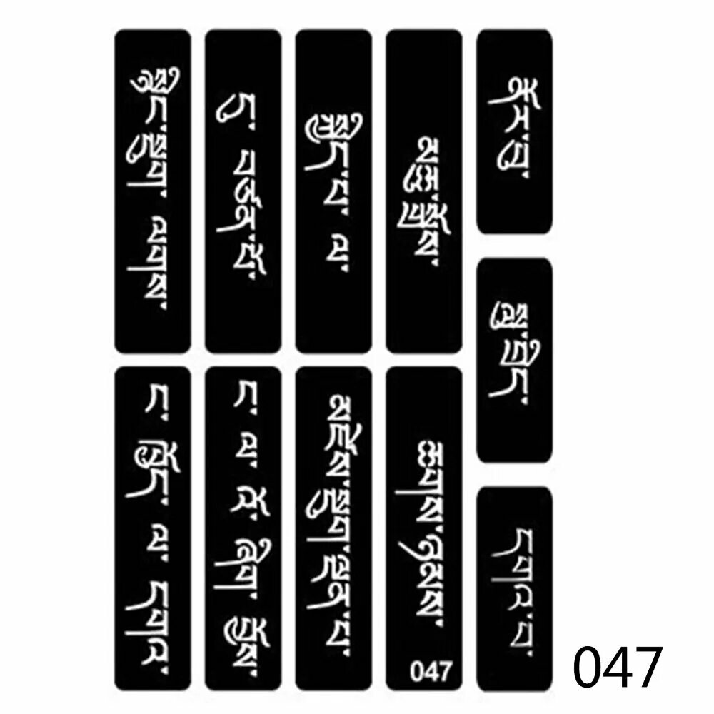 Трафарет для временной хны Татуировка: новый дизайн для тела и рук для девушек