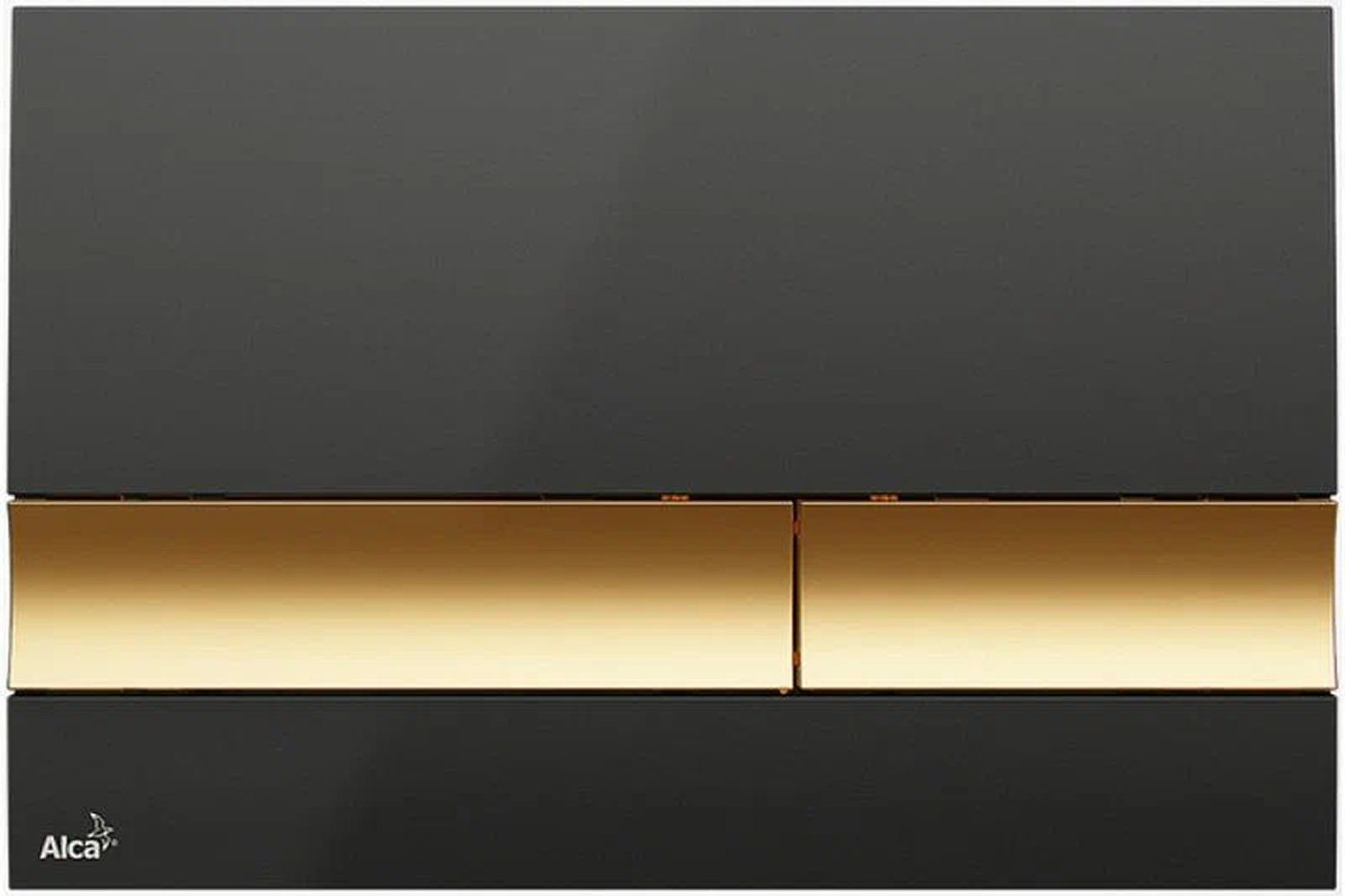 Кнопка смыва Alca M1728-5, черно-золотистая, для скрытой установки