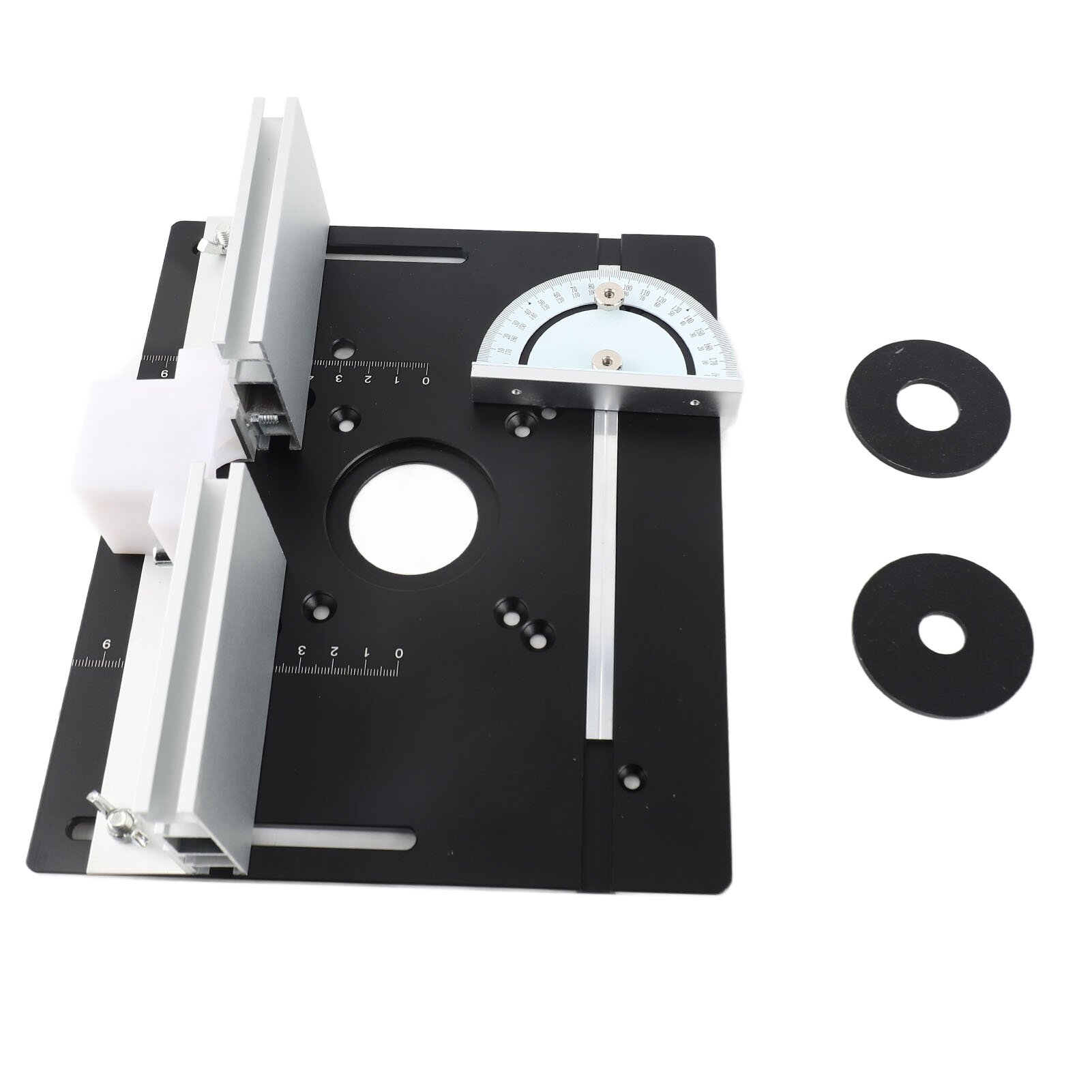 Комплект из 3 вставок для фрезерного стола из алюминиевого сплава, для обработки древесины, фрезерных станков, гравировальных станков, вспомогательных инструментов для деревообработки.