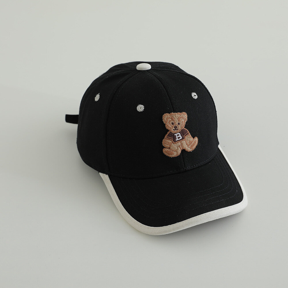 DIY Кепка Детская Медведь Вышитая Нашивка Бейсболка Хлопок