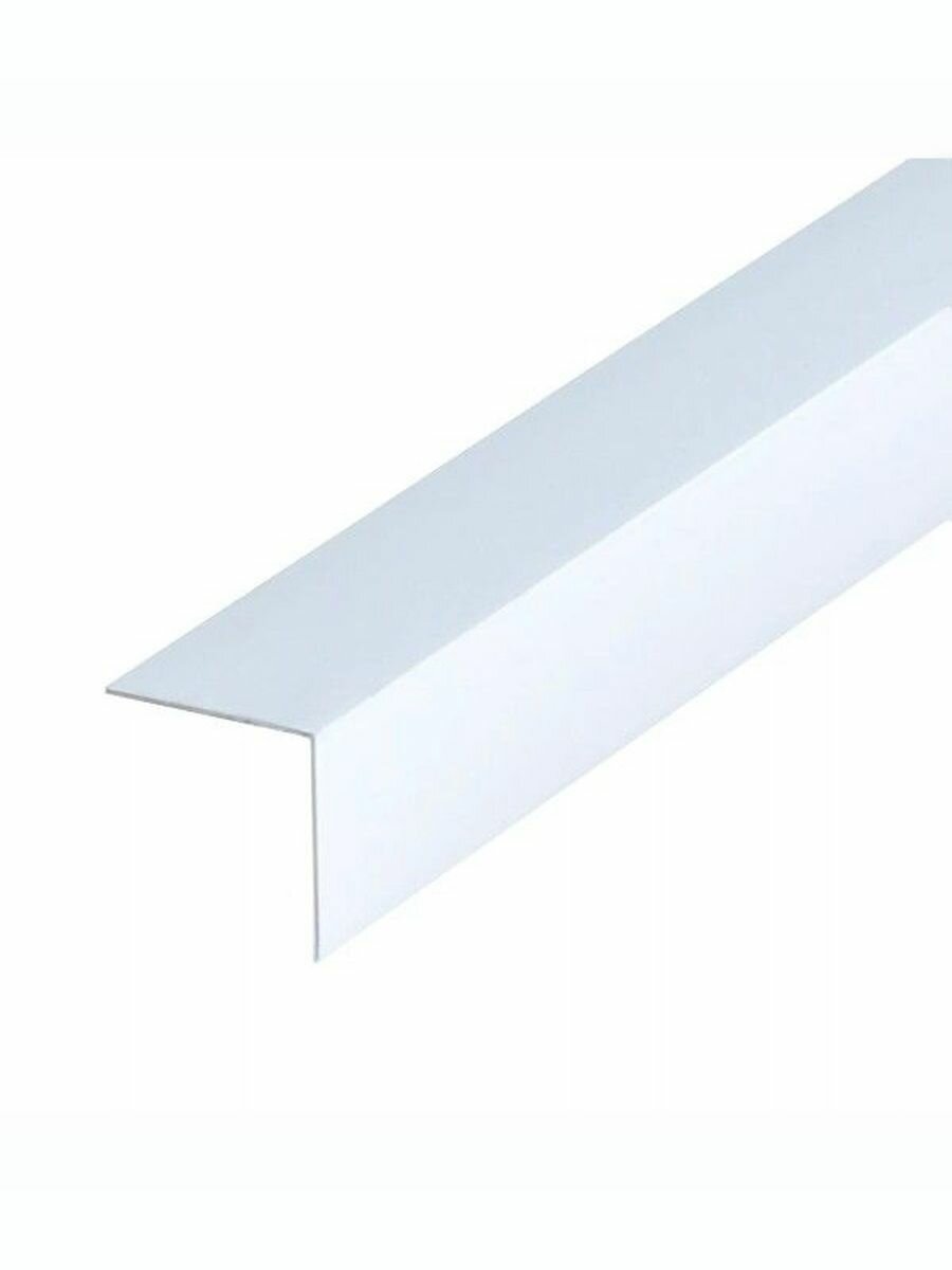 Уголок пластиковый 10х10 мм для откосов, угол ПВХ для стен внешний, Белый матовый 2700 мм -1 шт