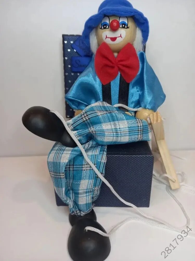Кукольный театр Клоун марионетка деревянная кукла для развития мелкой моторики рук