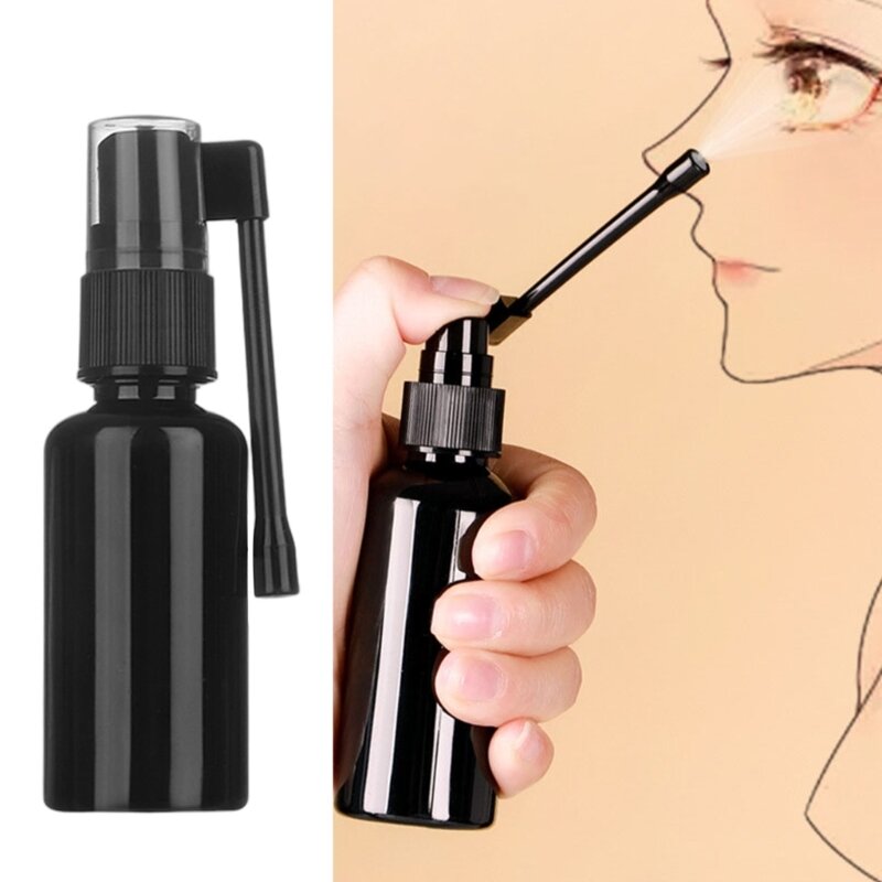 3 черных светонепроницаемых флакона-распылителя - 10 мл