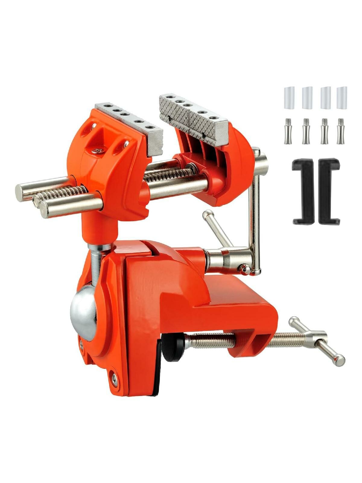 Деревообрабатывающие Зажимные Верстаки Тиски с Основанием на 360 Градусов для Мастеров-любителей