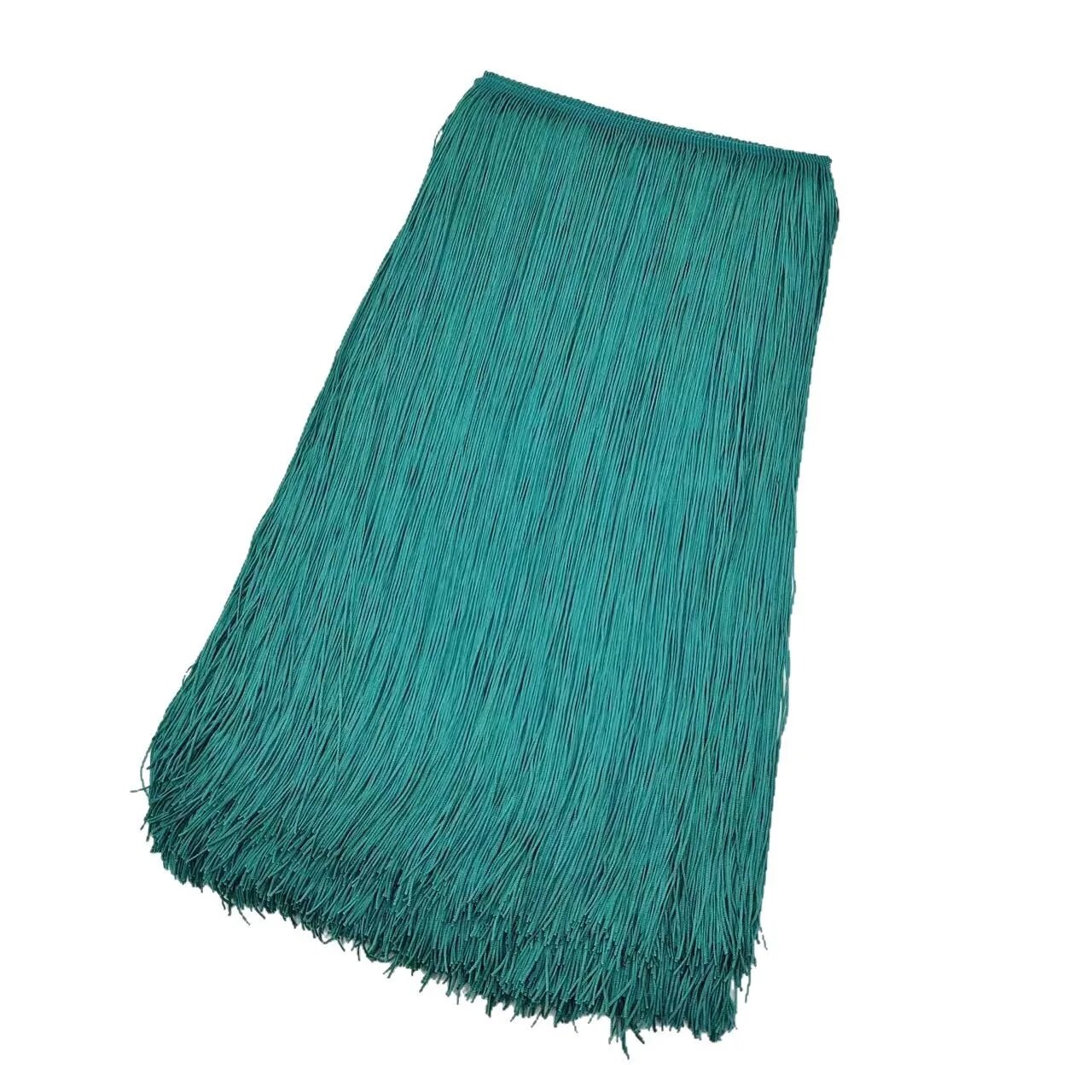 Бахрома полиэстеровая, 100см, цвет: peacock green