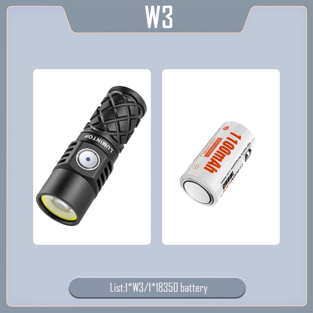 LUMINTOP W3 фонарь, черный