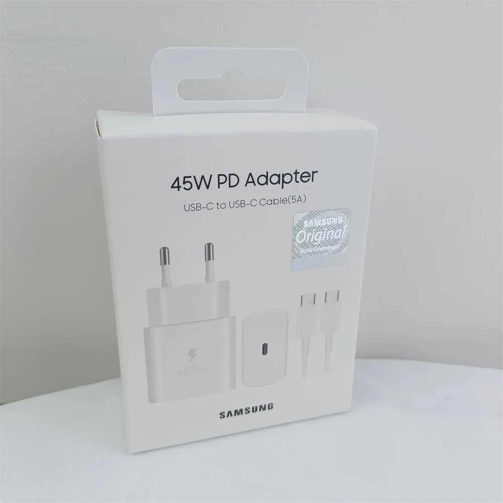 Samsung 45W PD адаптер EU, зарядка для Galaxy S24, S23, Tab S9+