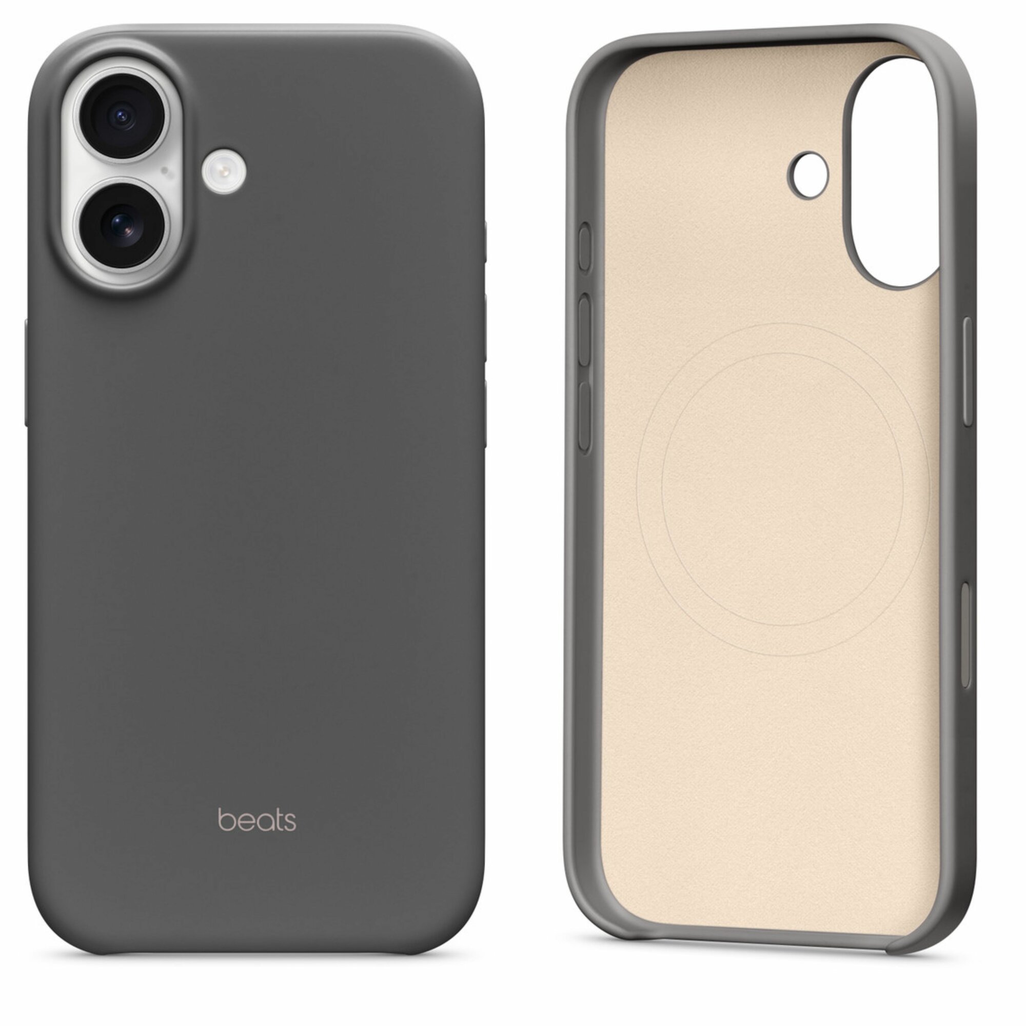 Чехол Beats для iPhone 17, С MagSafe Защита кнопки камеры Матовый С вельветовой подкладкой