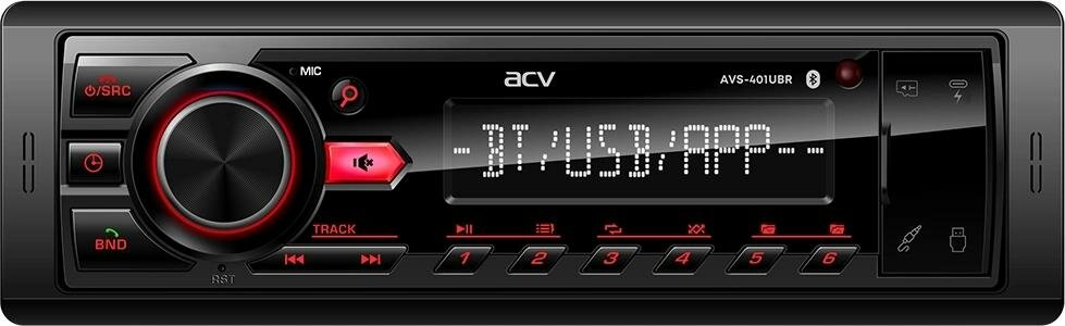 Автомагнитола ACV AVS-401UBR 1DIN 4х50 Вт, v5,0 AUх 1,3" 2 (43341)