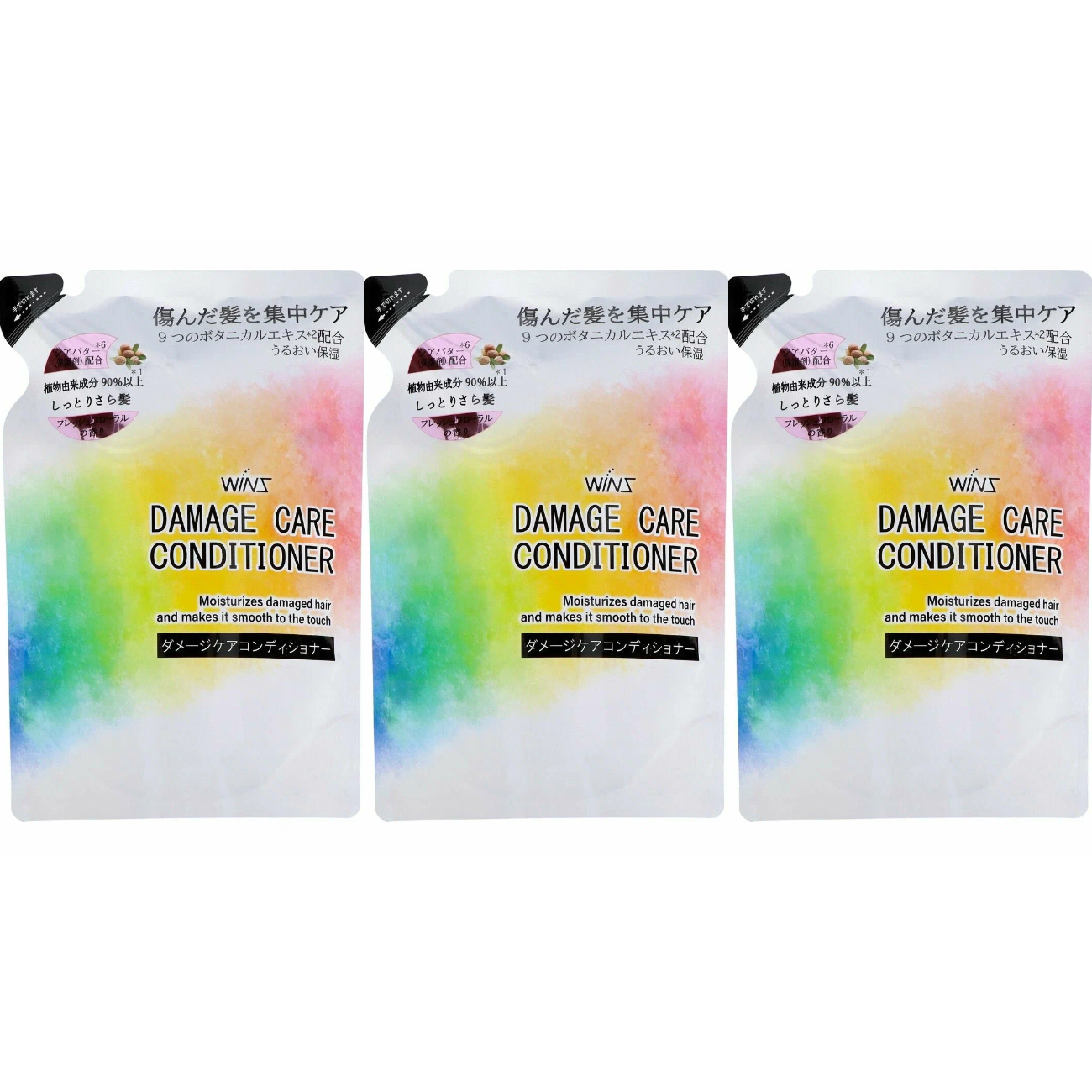 Кондиционер Nihon, восстанавливающий Wins Damage Care Conditioner, с маслом Арганы, 300 г, 3 штуки