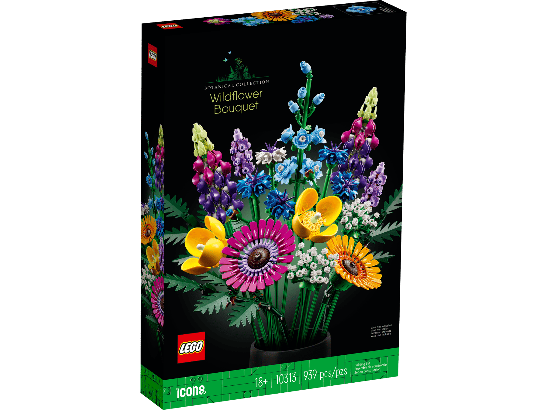 Конструктор LEGO Коллекционные наборы 10313 Букет диких цветов, 939 дет.