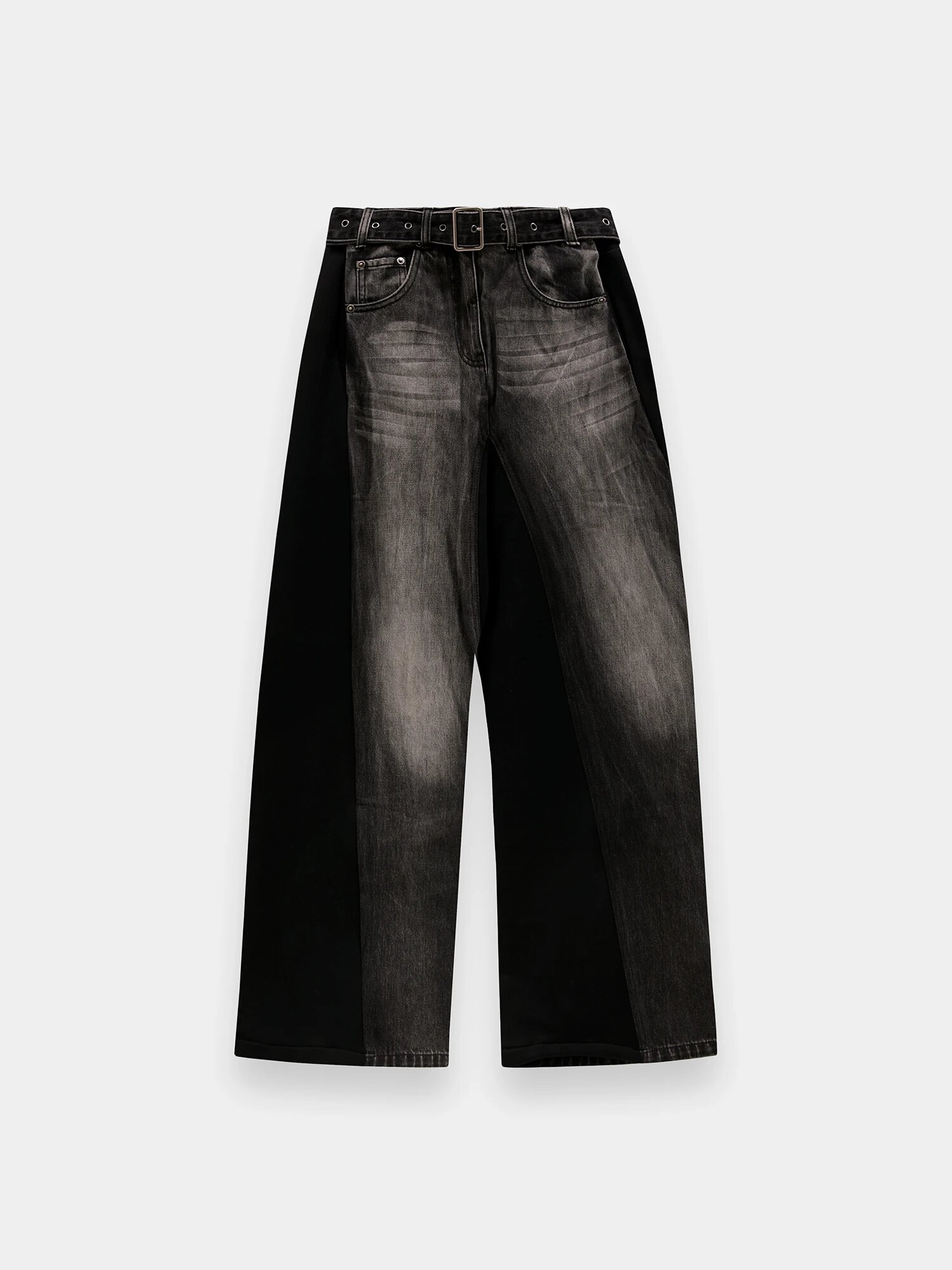 Джинсы широкие Dislocation Patchwork 