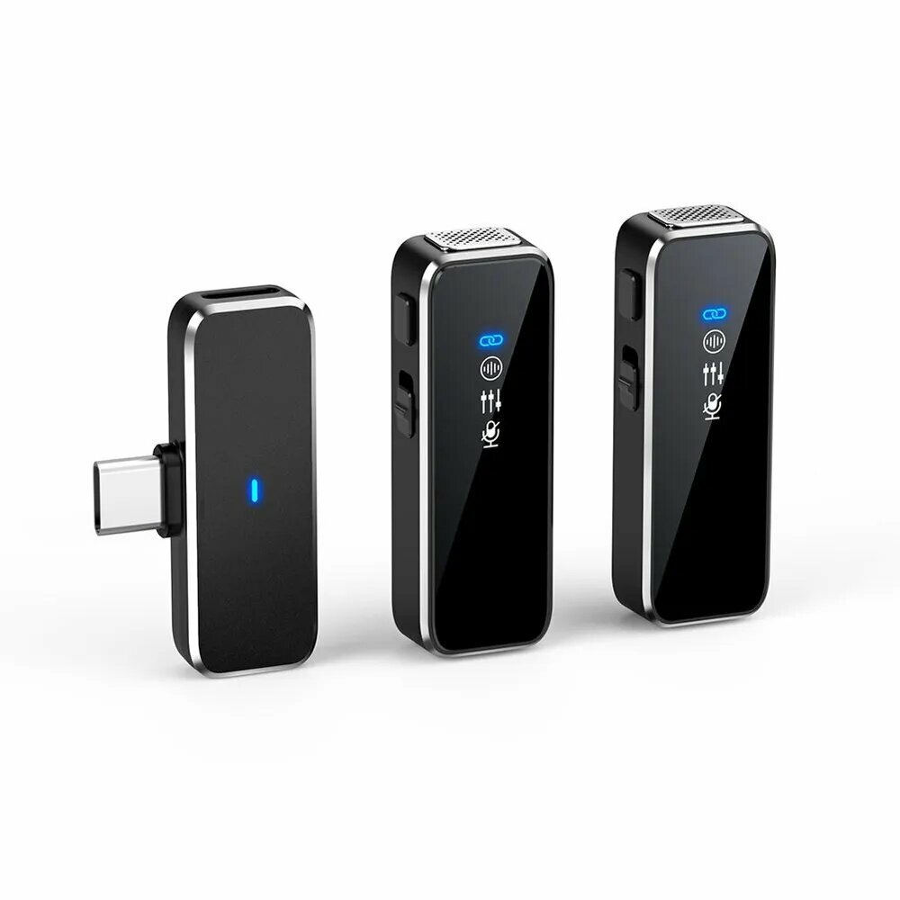 Микрофон петличный Mini-микрофон с креплением на лацкан, черный