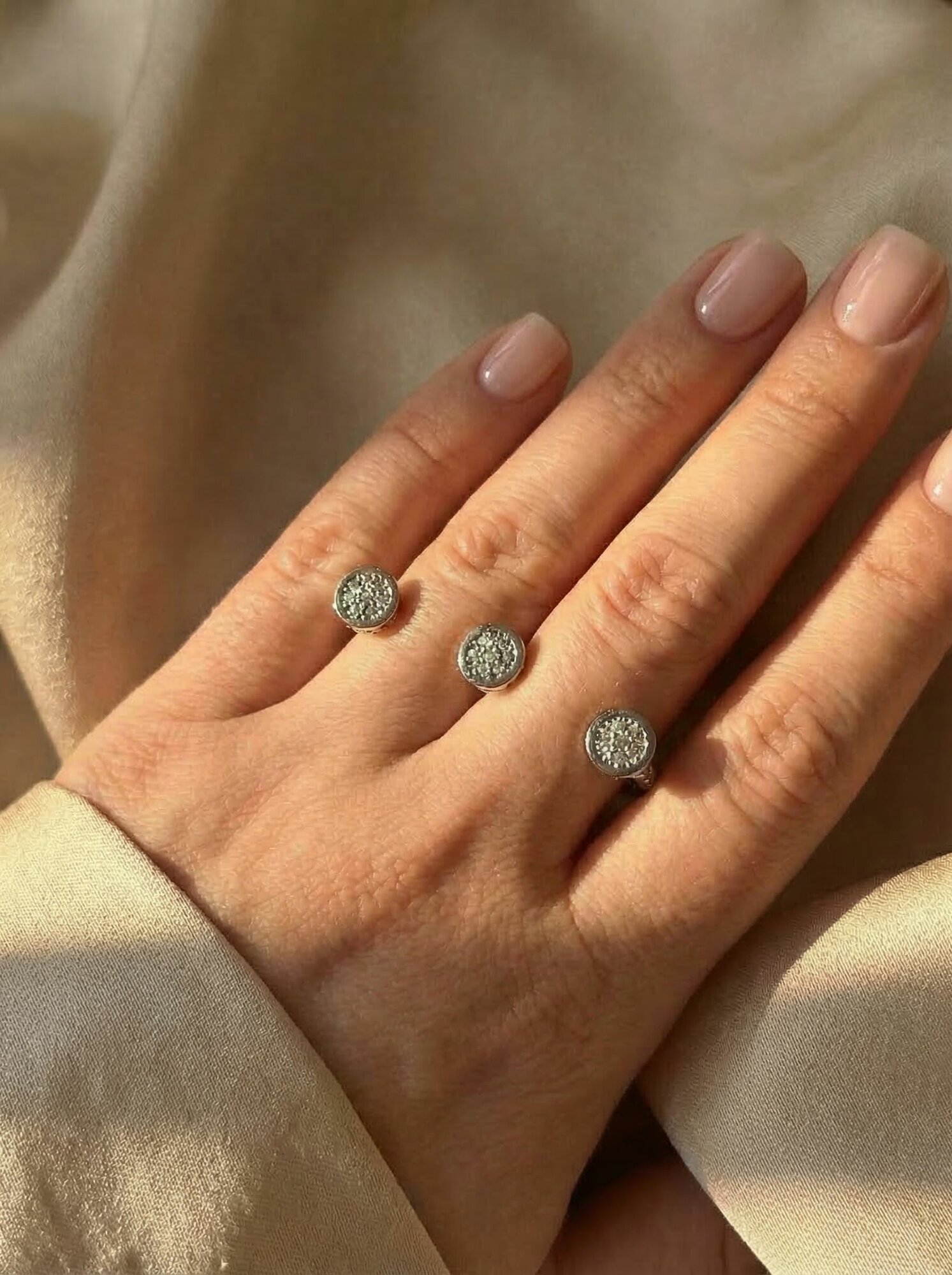 Кольцо, искусственный камень