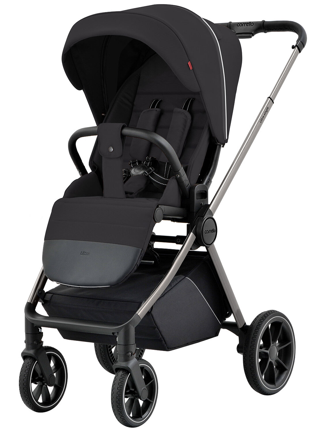 Коляска прогулочная Carrello Ultra CRL-5525 реверсивная, черный (power black)