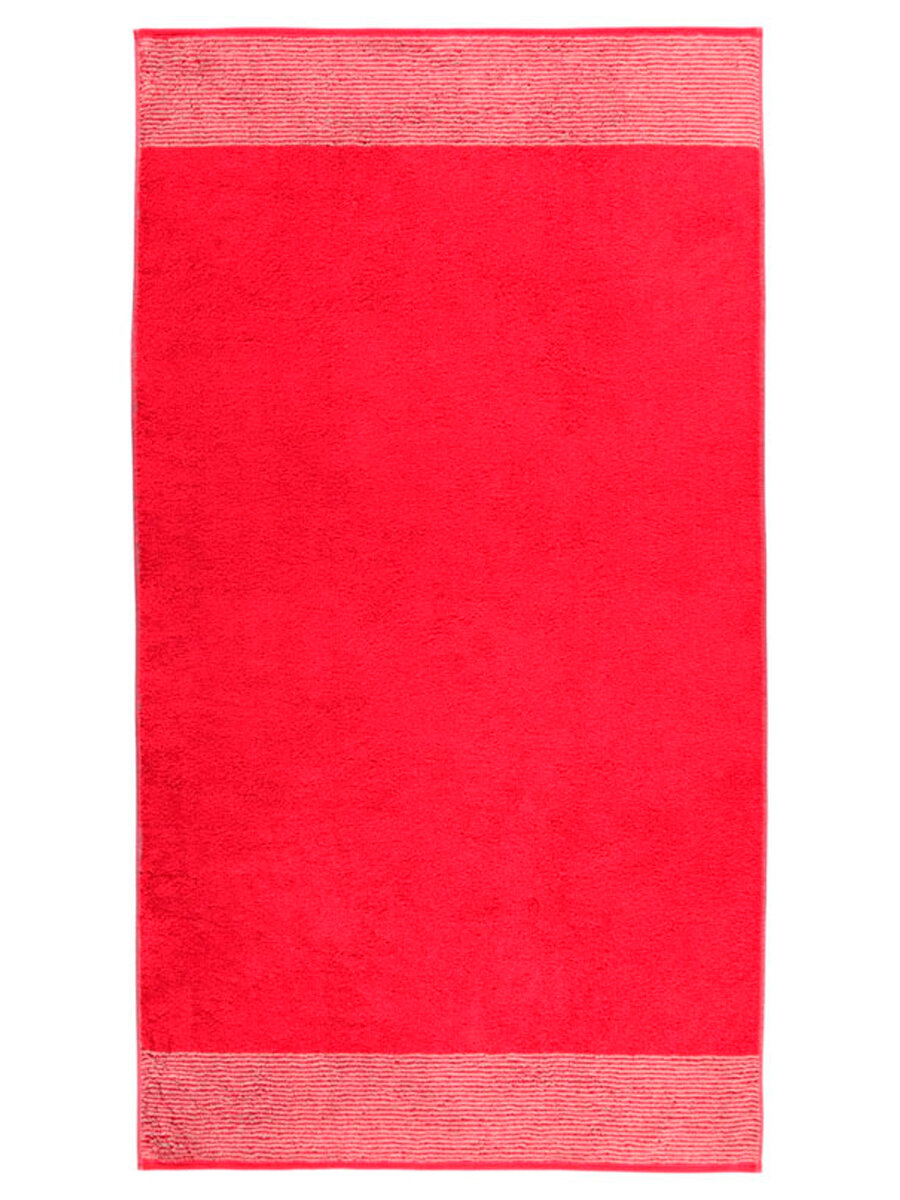 Полотенце махровое Cawo Two-Tone 80x150см, цвет бордовый, плотность 526 г/м2