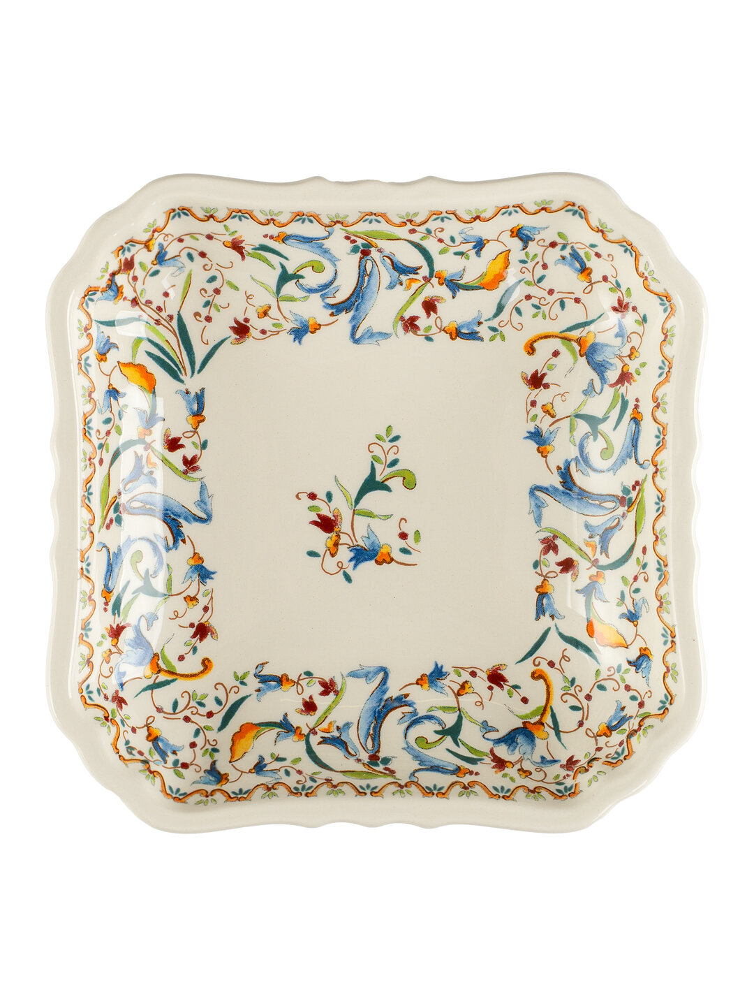 Блюдо квадратное Gien Toscana 15x15 см, фаянс, коллекция Toscana