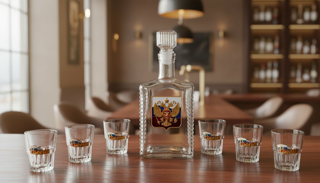 Набор для водки со штофом Отчизна