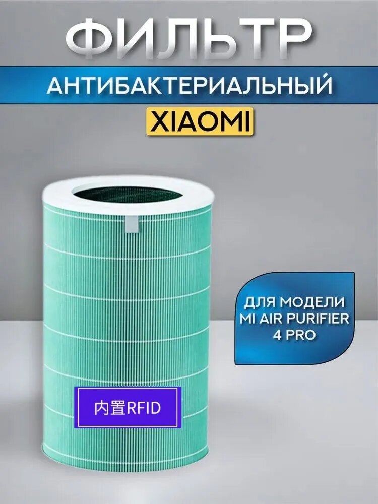 Фильтр для очистителя воздуха Xiaomi Smart Air Purifier 4 Pro, антибактериальный (Formaldehyde Version) HEPA H12 c чипом RFID