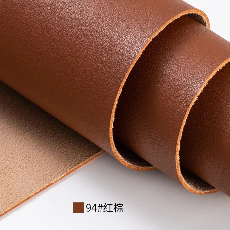 Искусственная кожа "Австралийская овечья кожа", 0,5 метра Коричневый, Red Brown 94