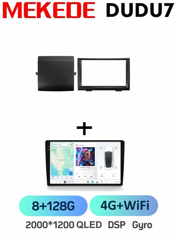 Магнитола 9" Mekede DUDU7 8/128 Gb для Toyota Prius XW20 2 2003-2011 F1 carpay Android