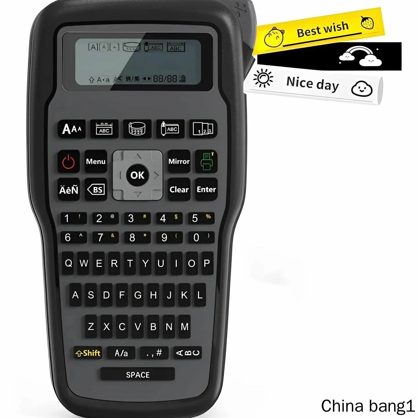 Портативный этикетировщик E1000 с символом QWERTY-клавиатуры