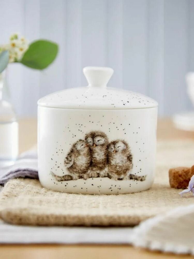 Банка Royal Worcester "Маленькие совы", 9.5 см