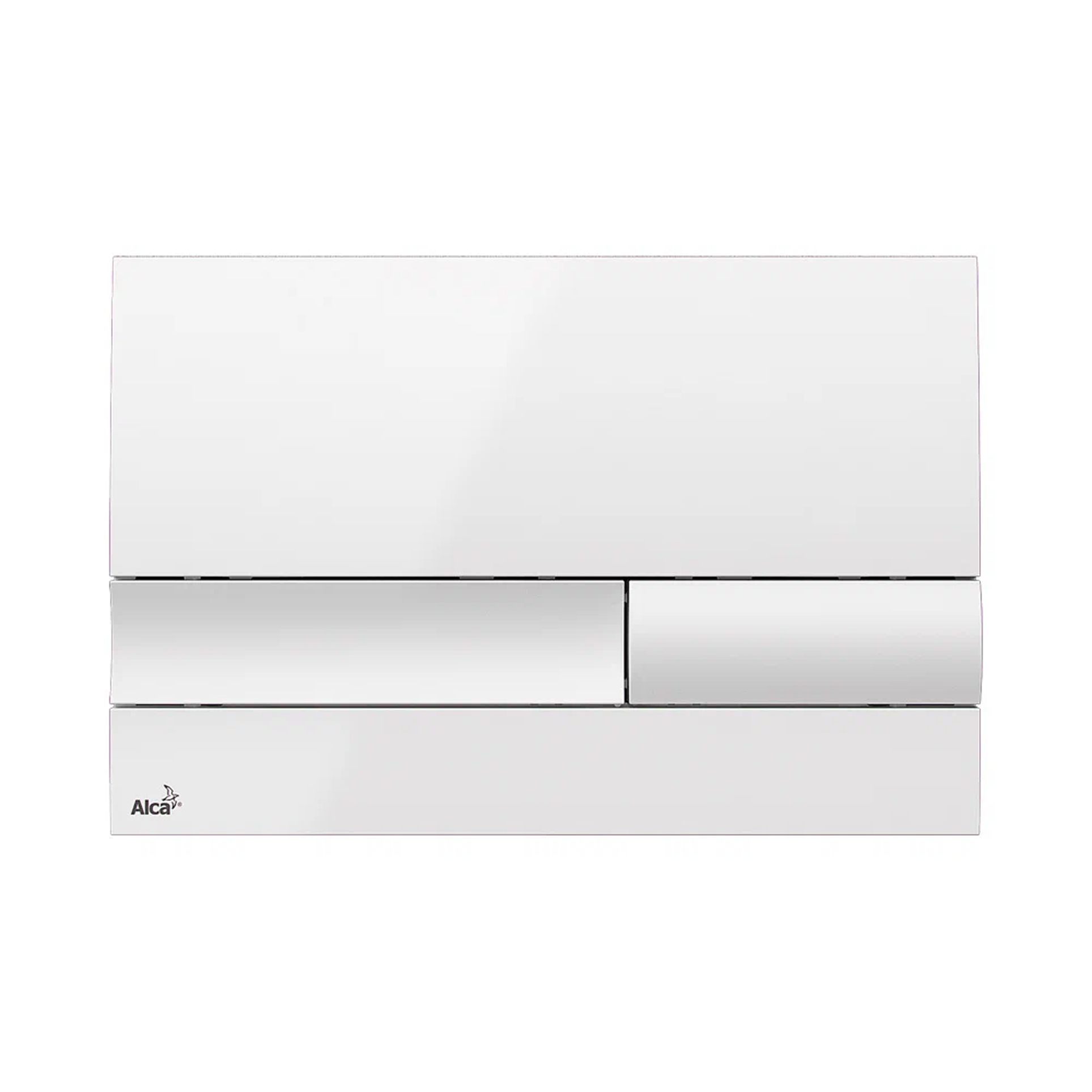 Кнопка для инсталляции Alca M1730, белая, двойная кнопка, для унитаза, пластик