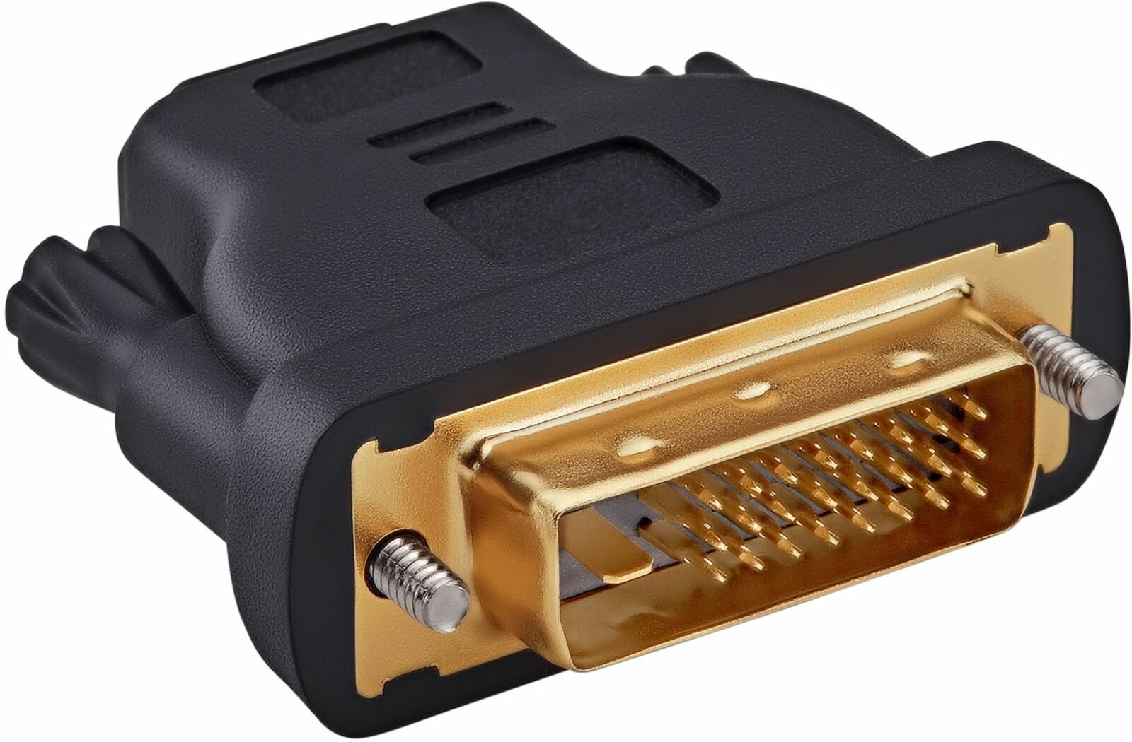 Адаптер Buro DVI-D male HDMI female, черный (BHP RET ADA_HDMI-DVI)