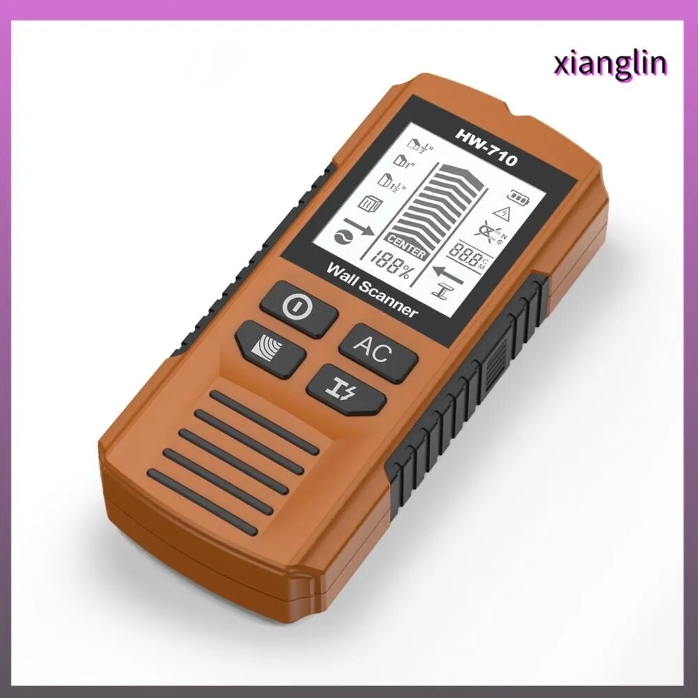 HW-710 Wall Scanner Многофункциональный детектор для обнаружения деревянных/металлических шпилек, труб, проводов