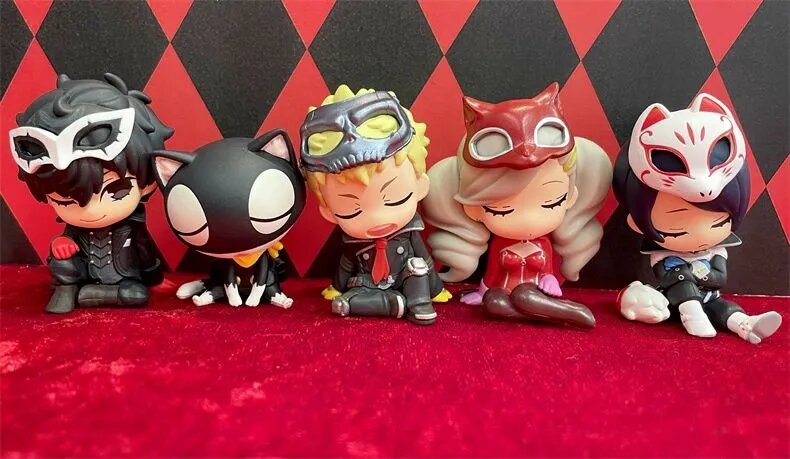 Коллекционные фигурки аниме Persona 5 - сюрприз подарок, 5 шт, винил, для фанатов