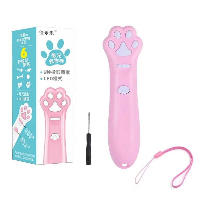 Оптовая продажа пластиковых игрушек для кошек: лазерная указка, новая модель игрушки-дразнилки для кошек