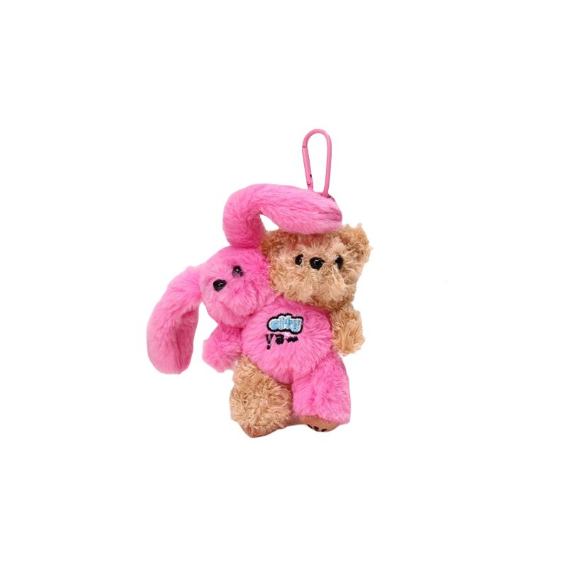 Плюшевые брелоки унисекс KecoSweet 13 см, Bear Bunny