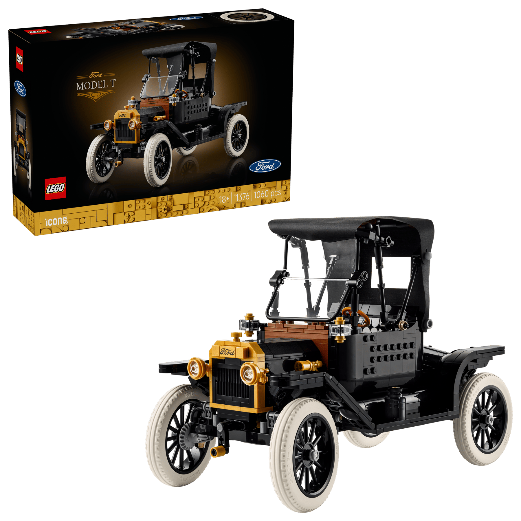 Конструктор LEGO Icons 11376 Автомобиль Ford Model T, 1060 дет.