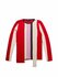Топ EDWARD CUMING Intarsia striped top, размер 44, red