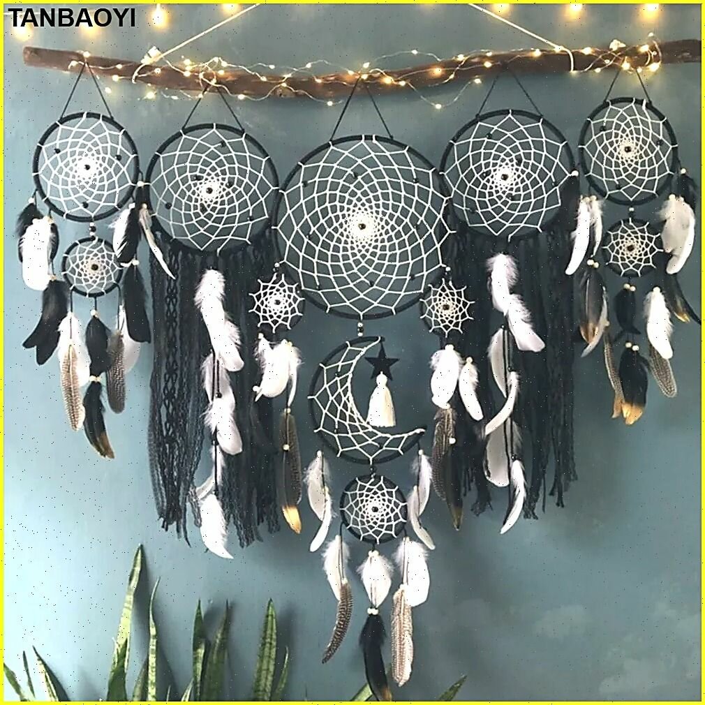 Ловец снов с перьями и макраме / Большой набор