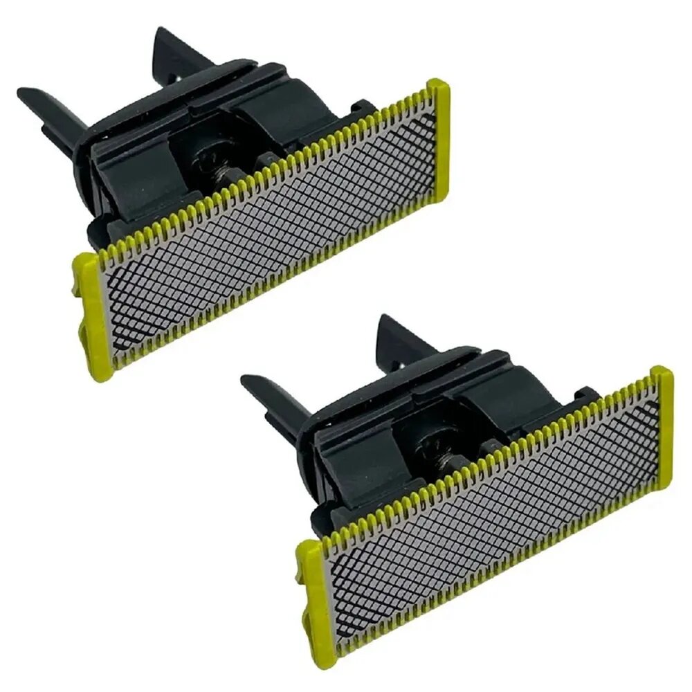 2 шт. Подходит для бритвенной головки Philips, маленький Т-образный нож QP2523 QP2530 QP6523QP220, зеленое лезвие