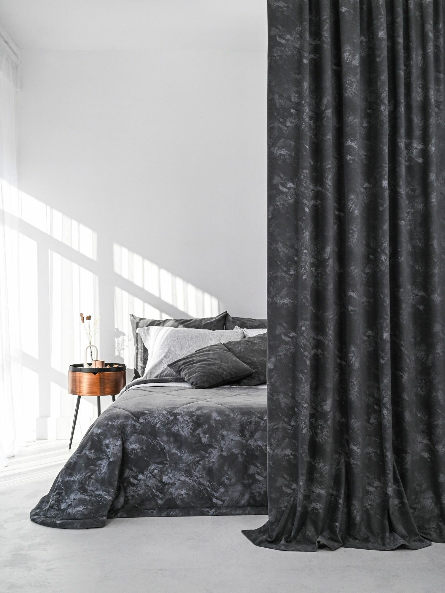 Покрывало на кровать "Галатея", Evrika Home, стеганое , бархат,260х260 см